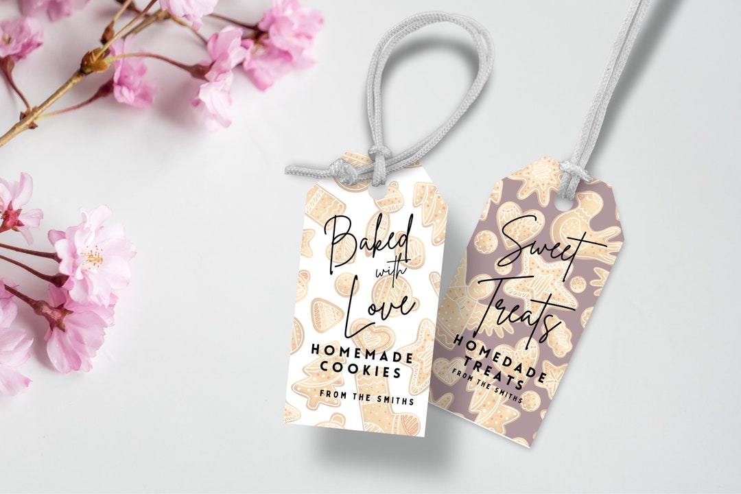 Baked Goods Tag, Cookie Tag, Christmas Baked Goods Tags, Tags for ...