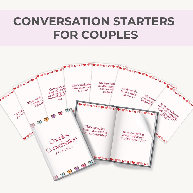 Couples Conversation Starters, Digital Download, Relationship Games ...