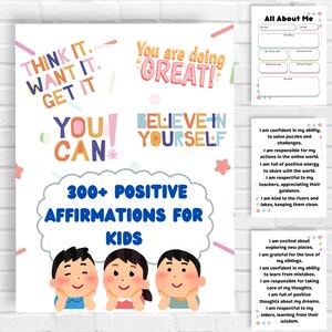 300 Affirmations for Children, Daily Affirmations, Kids Daily ...