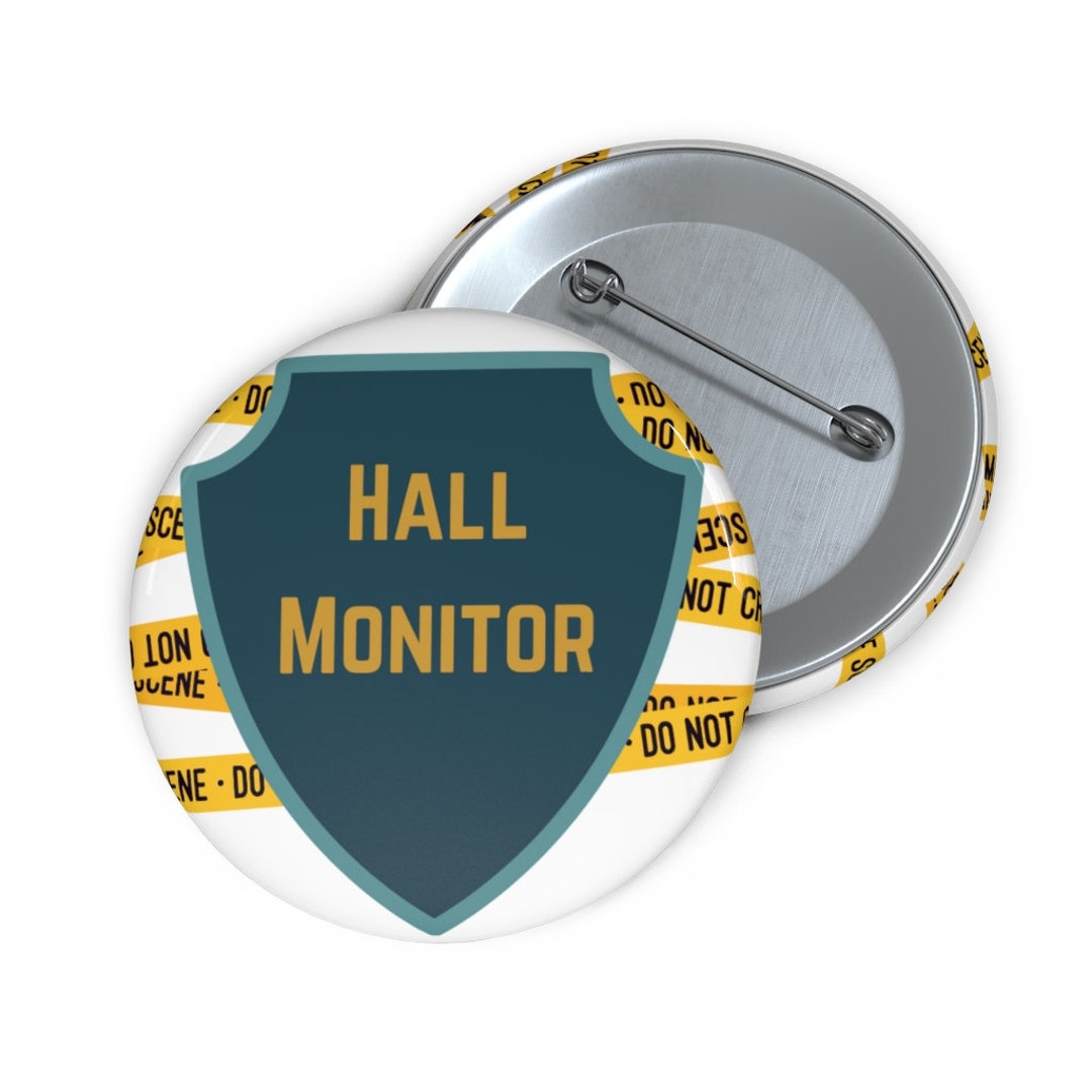Hall Monitor Button, Classroom Job, Elementary School Class - Etsy