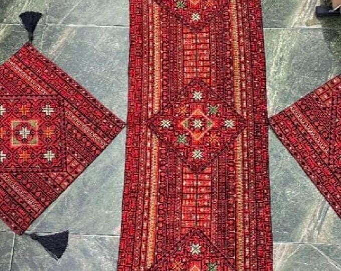 Palestine Cities Hand Painted Table Cloth | Gold Finishing ...