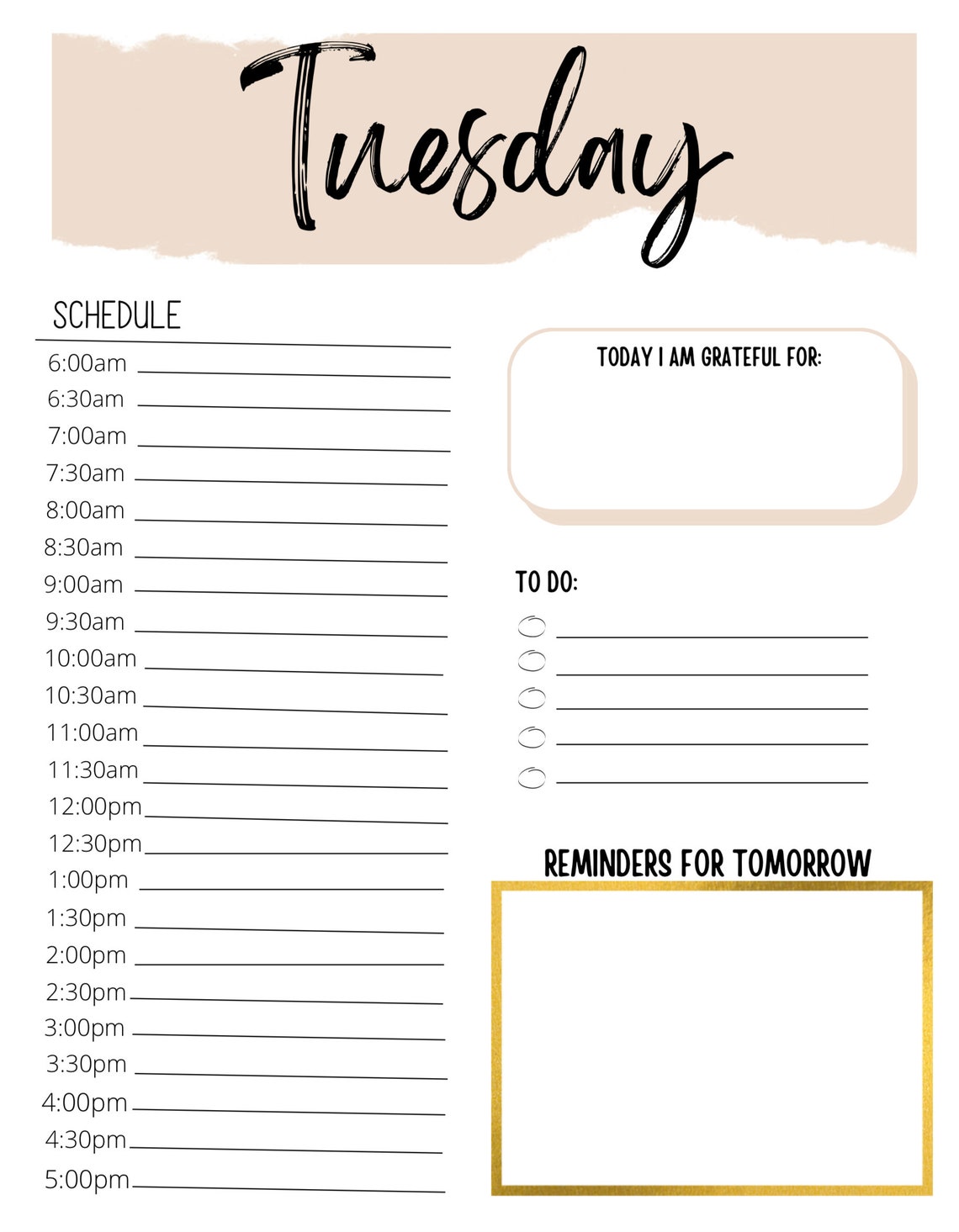 2022 Weekly Printable Planner - Etsy