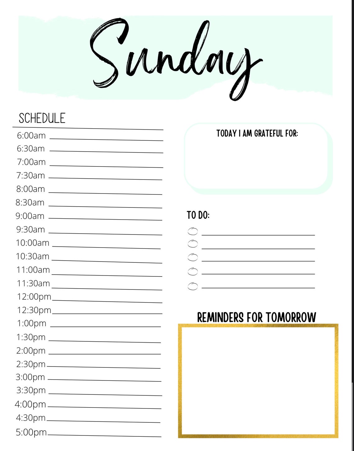 2022 Weekly Printable Planner - Etsy