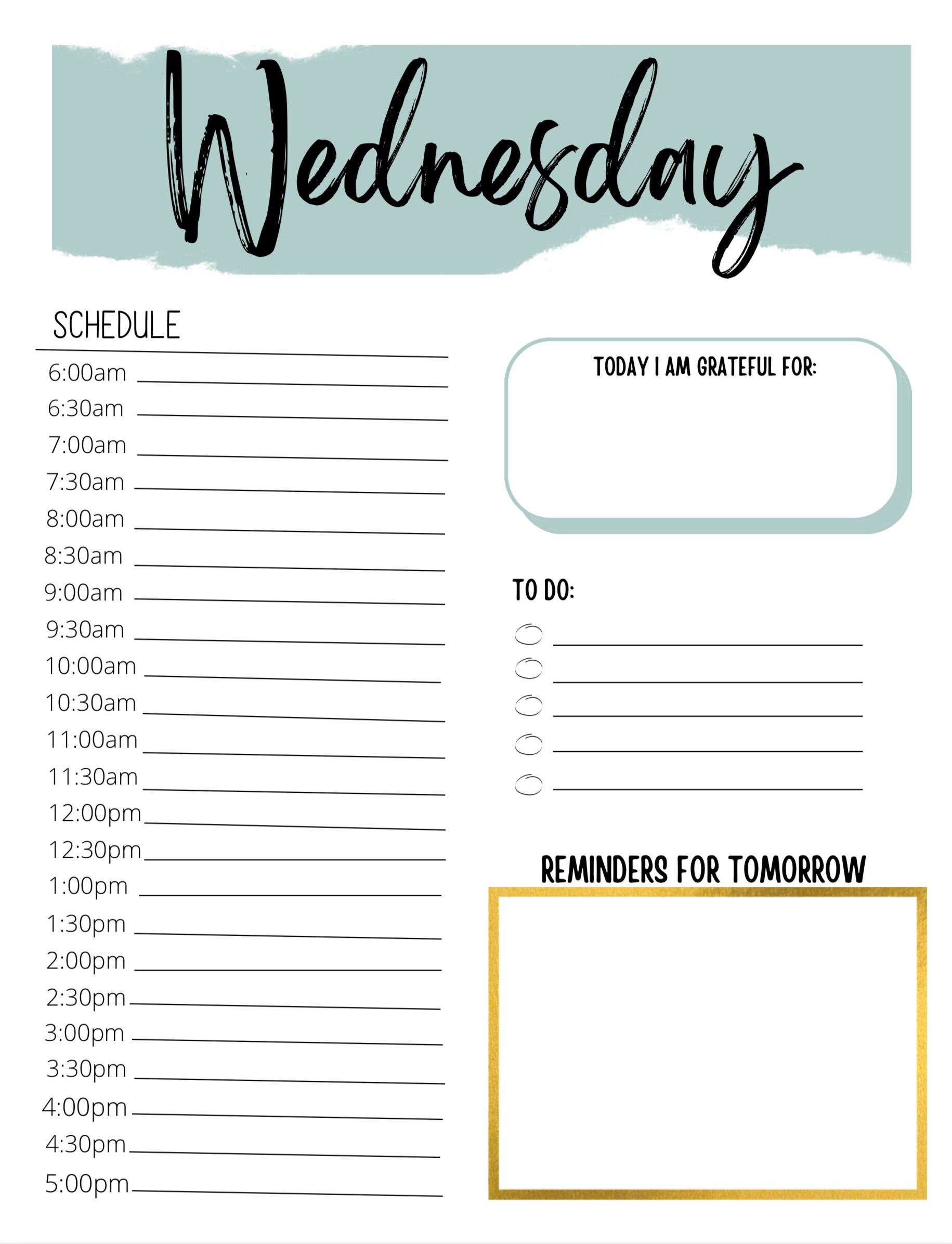 2022 Weekly Printable Planner - Etsy