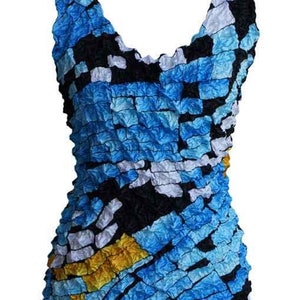 NEW QUEEN 1X TO 3X Size Magic Popcorn Tank Top, Bubble Shirt, Crinkle ...