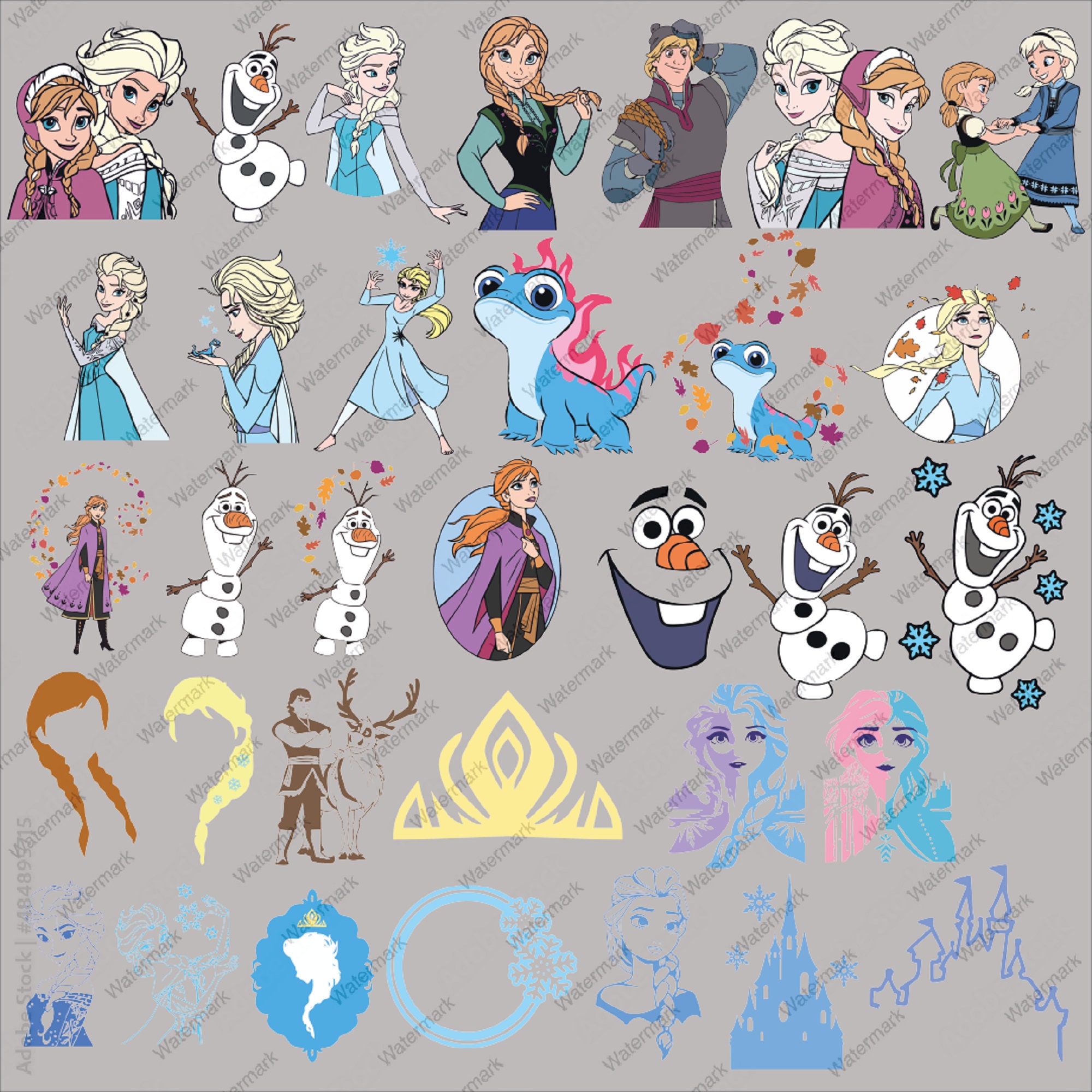 Mega Bundle Frozen Clipart Frozen Svg Frozen Clipart Etsy | My XXX Hot Girl