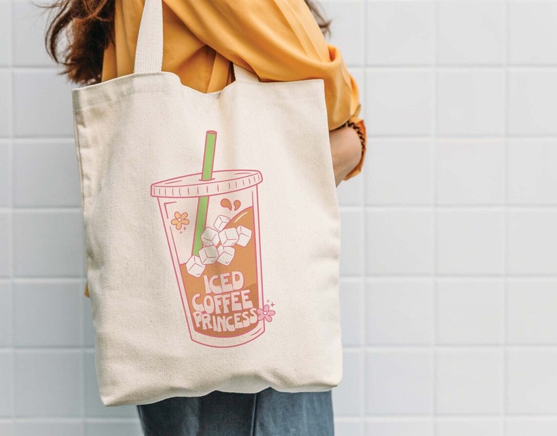 Iced Coffee Princess SVG PNG, Cute Creative Iced Coffee Design Perfect ...