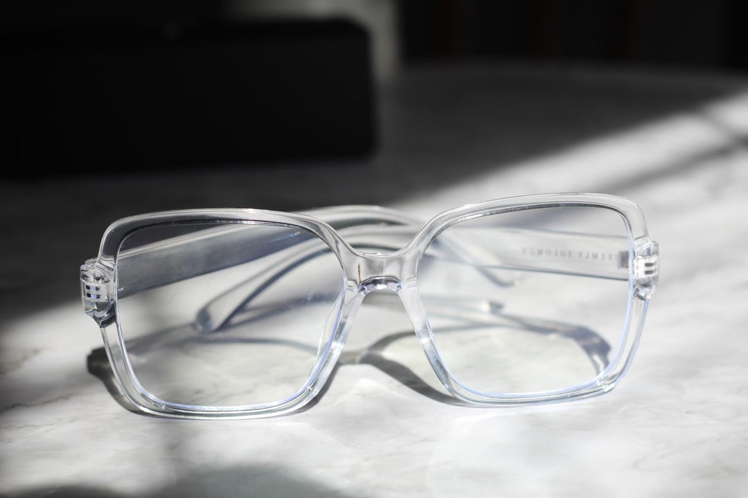 Clear Oversized Glasses - Etsy