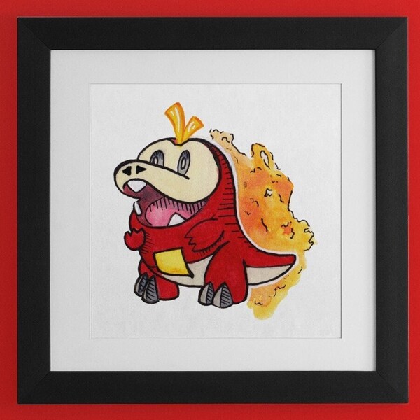 Fuecoco Art Print - Etsy