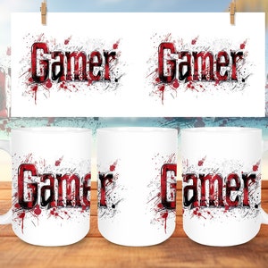 Video Game Variety Pack Mug Wrap Bundle, 11oz and 15oz Gaming Mug ...
