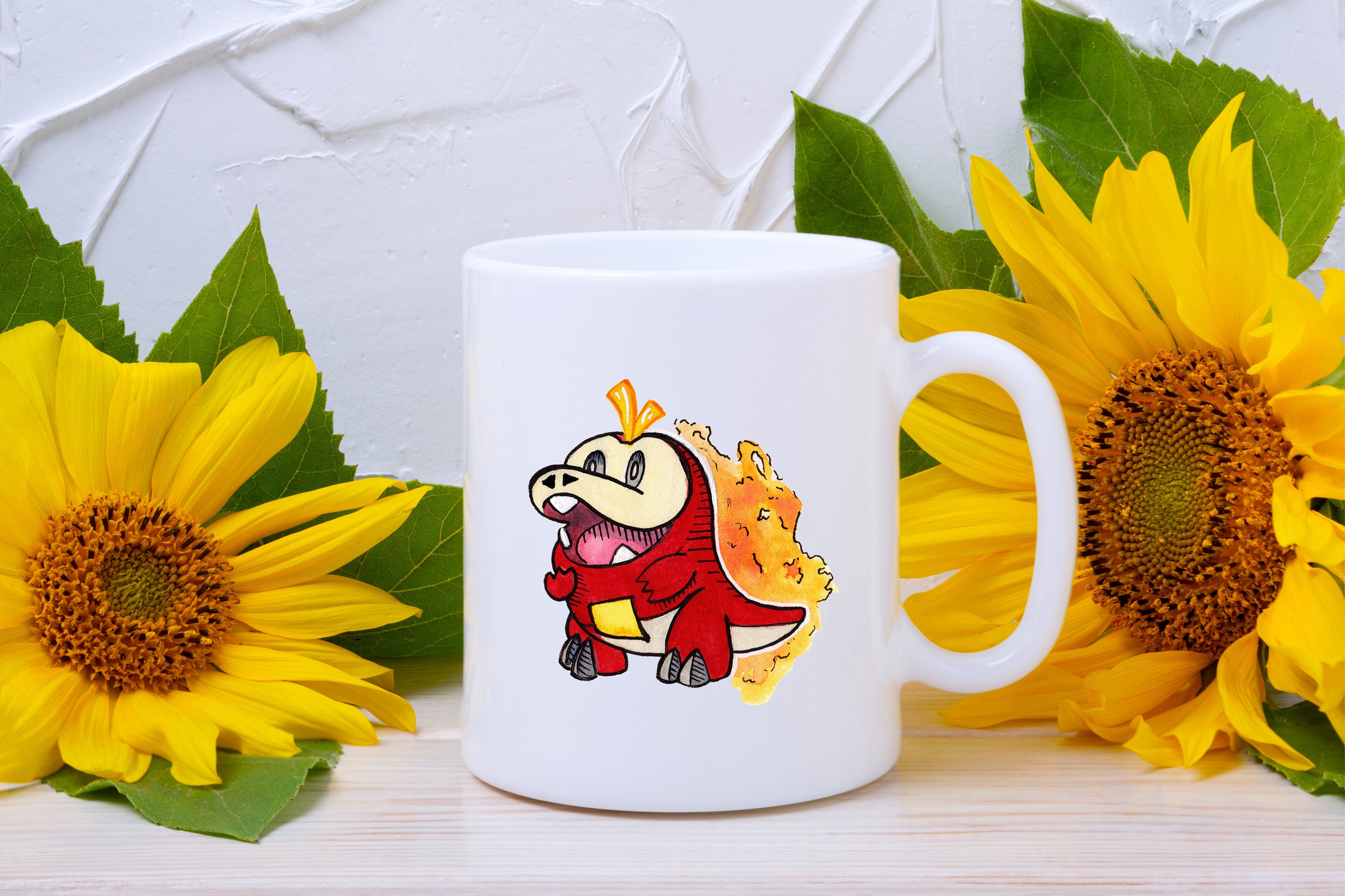 Fuecoco Mug, Pokémon Scarlet & Violet Mug, Pokémon Mug, Watercolor Mug ...