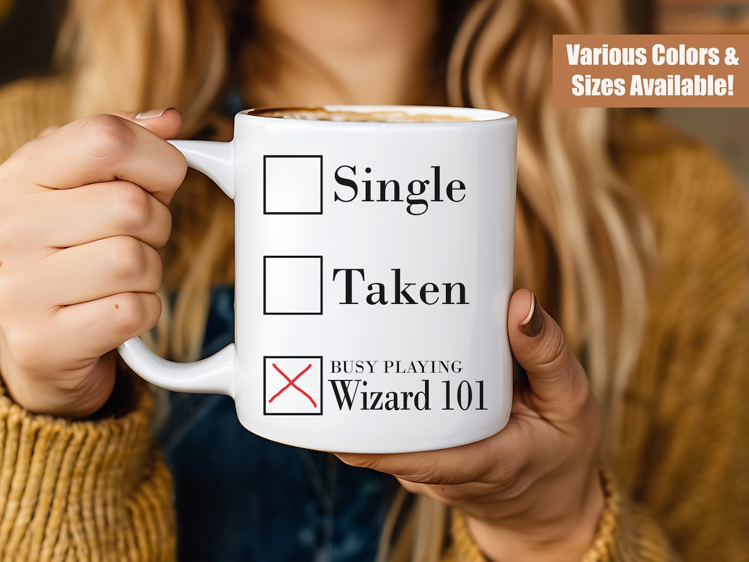 Busy Playing Wizard 101 Mug, Gamer Coffee Mug, Wizard 101 Lover, Funny ...