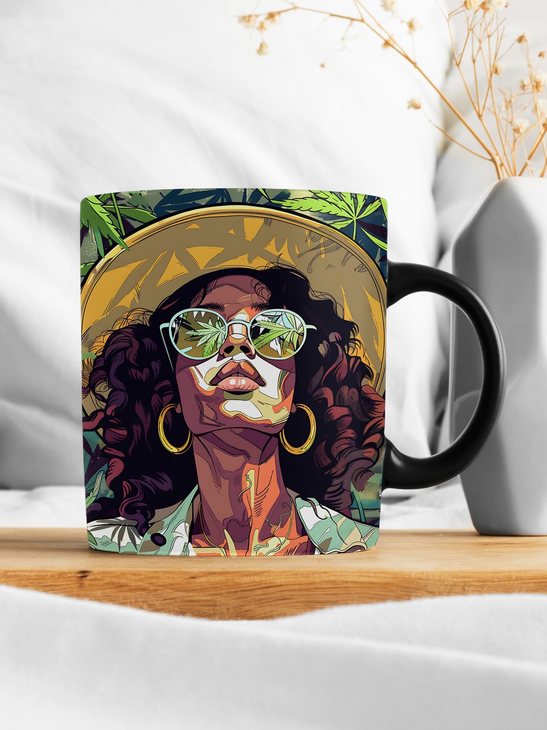 Marijuana Mug Wrap Design PNG, 11oz and 15oz Weed Mug Template, 420 ...