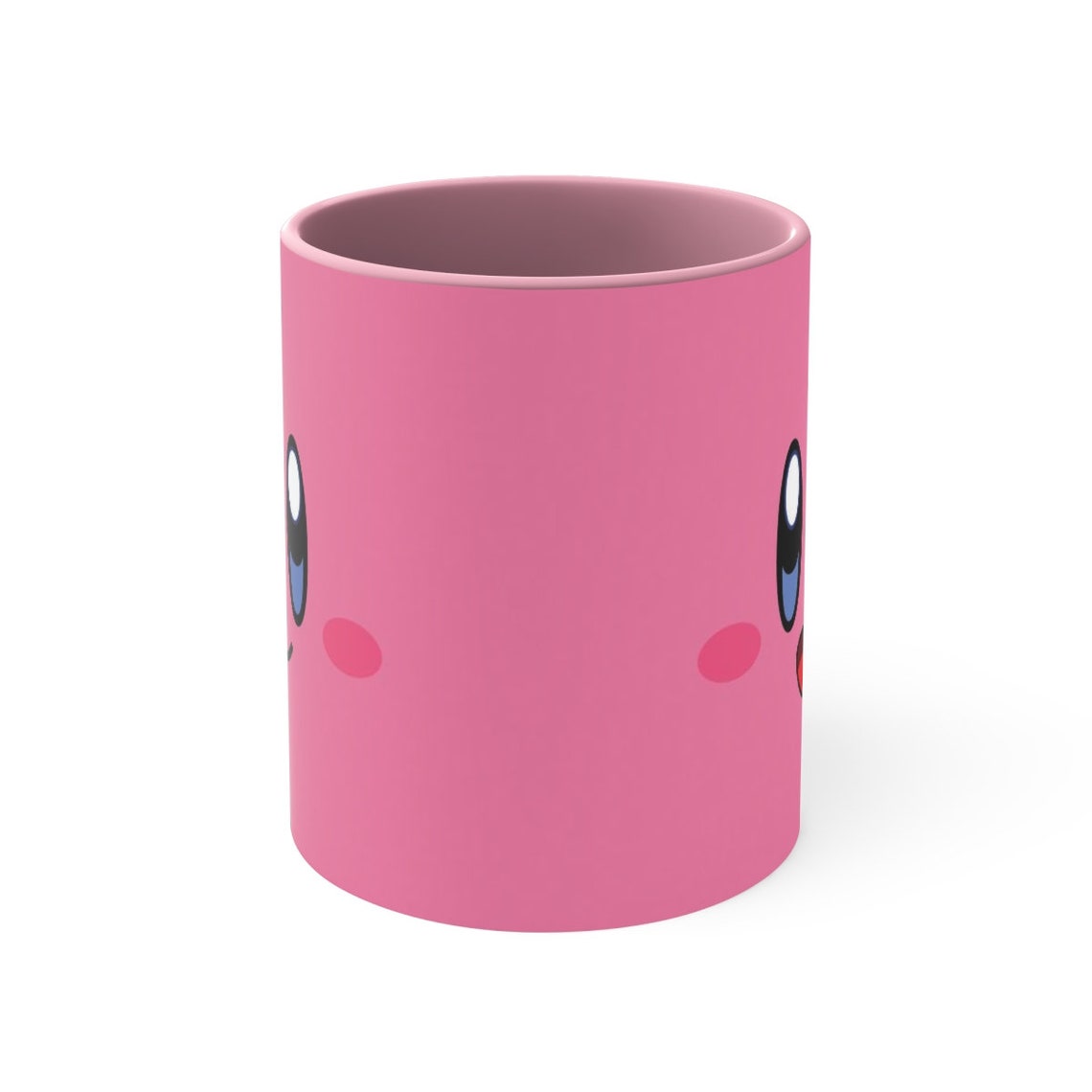 Pink Kirby Face Mug Pink Parody Mug Kirby Coffee Mug 11oz - Etsy