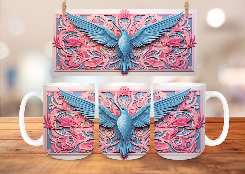 Mega Bundle Sublimation, 3D Mug Wraps, 3D Flowers Mug Wrap, 11oz 15oz ...