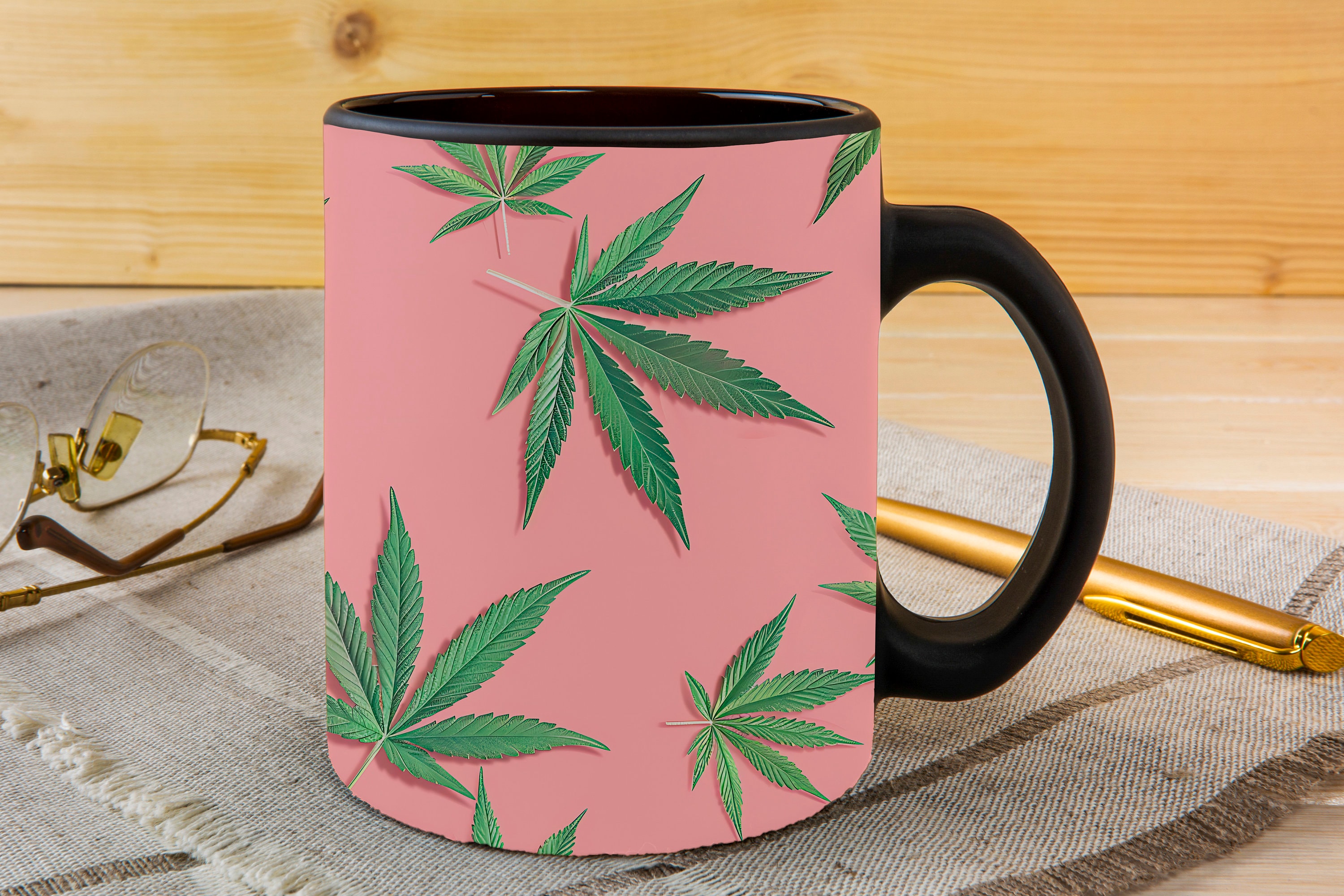 Marijuana Mug Wrap Design PNG, 11oz and 15oz Weed Mug Template, 420 ...