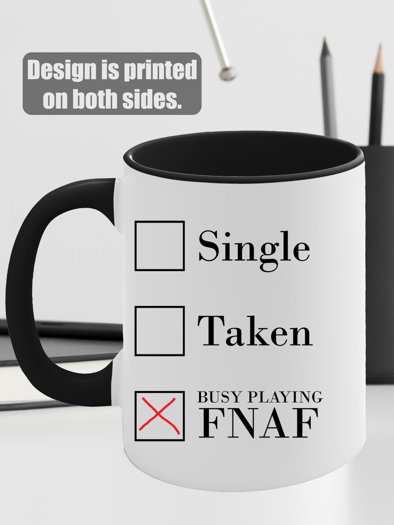 Busy Playing FNAF Mug, Five Nights at Freddy's Gamer Mug, Busy Playing ...