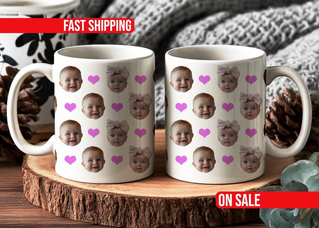 Personalized Photo Mug With Baby, Pet, or Loved One's Face | Custom ...