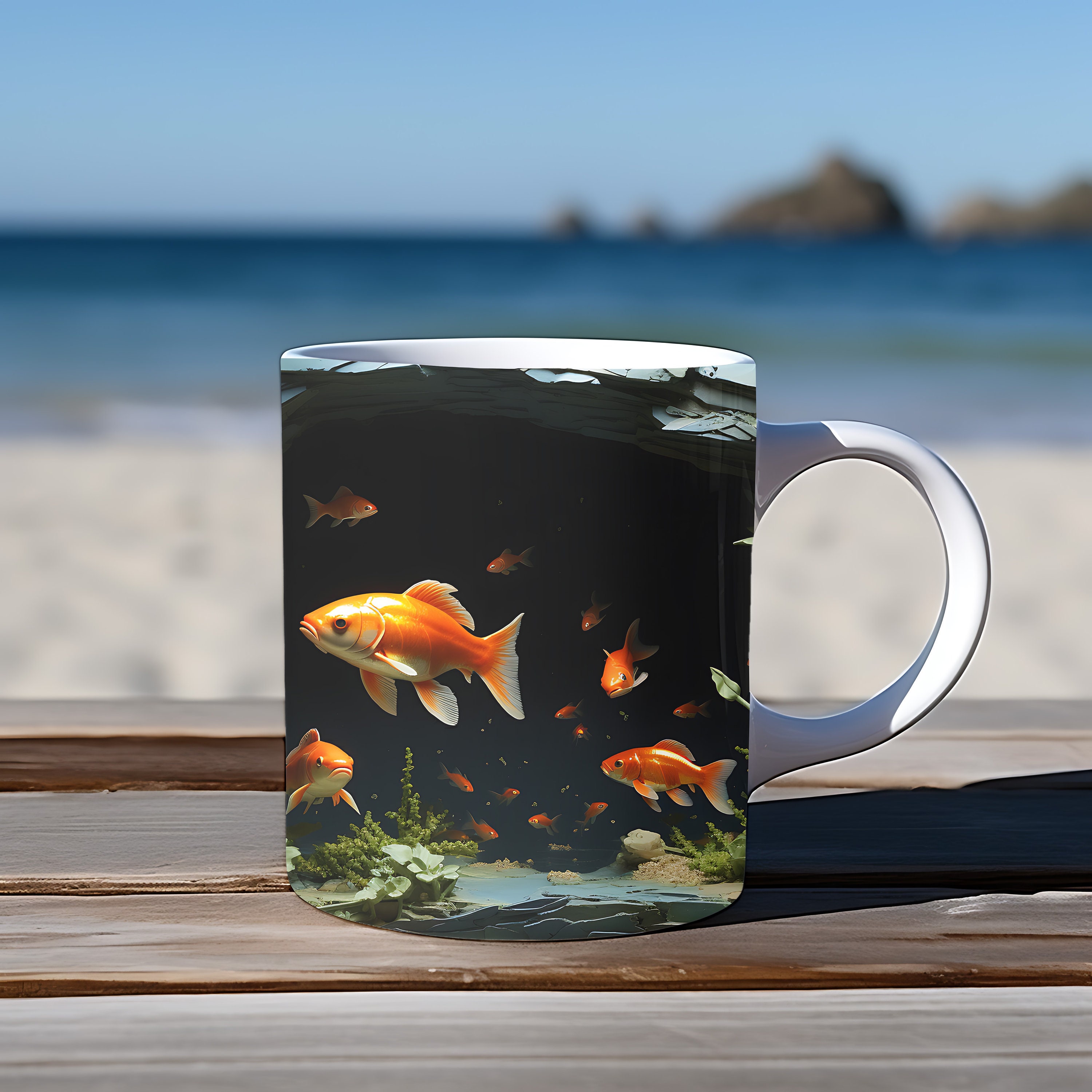 Fish Mug Wrap Bundle, Fishing Coffee Mug Wrap Sublimation Design, 11oz ...