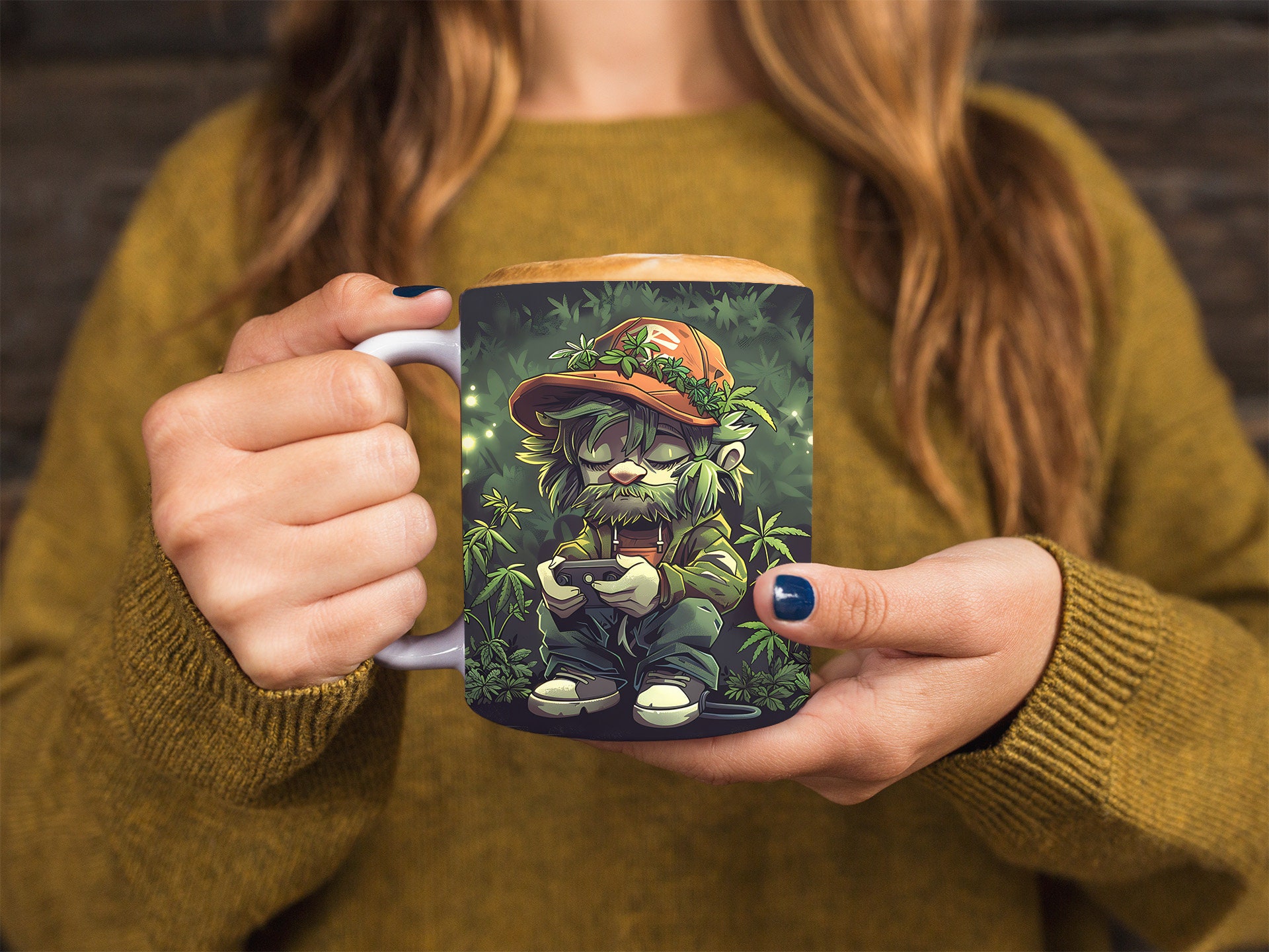 Marijuana Mug Wrap Design PNG, 11oz and 15oz Weed Mug Template, 420 ...