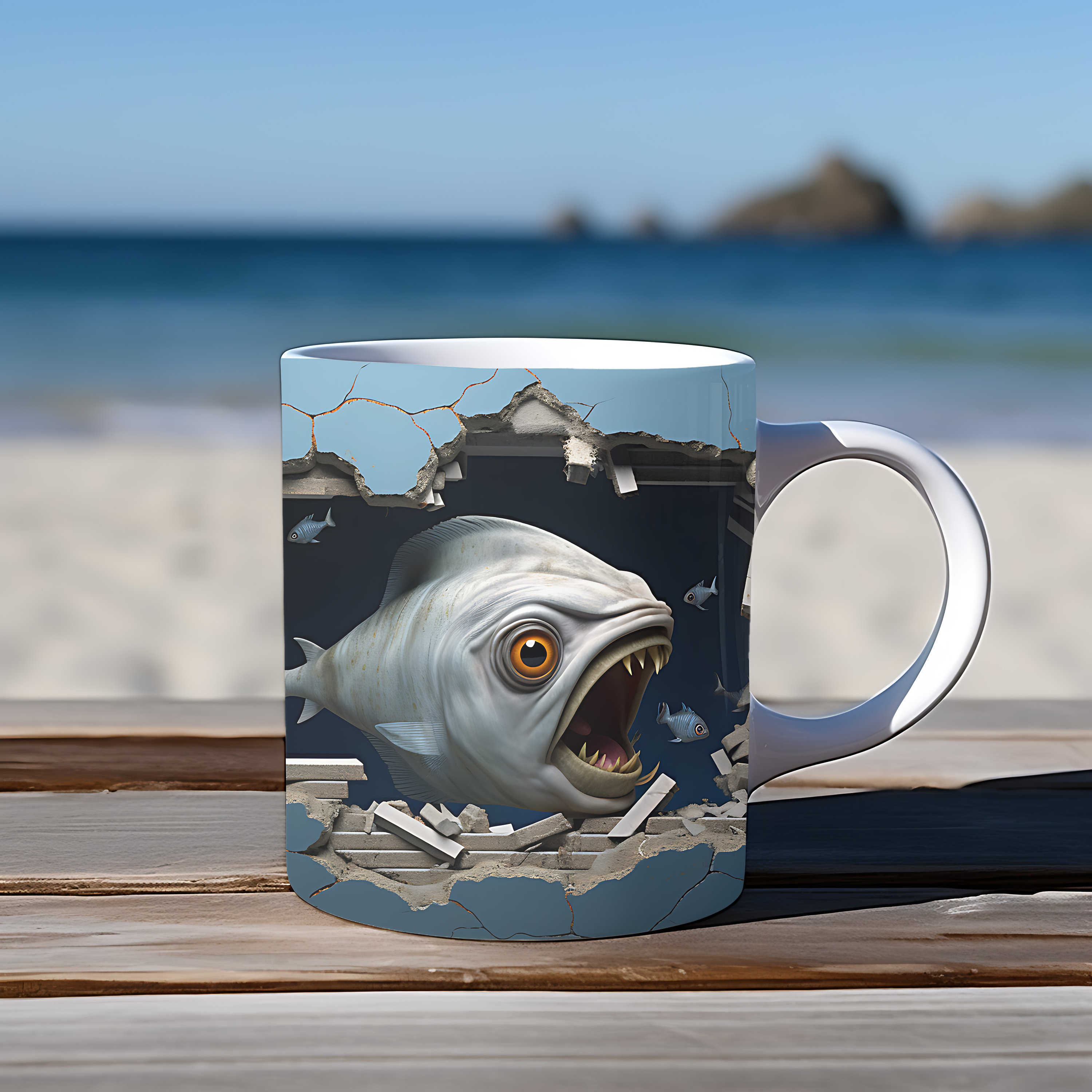 Fish Mug Wrap Bundle, Fishing Coffee Mug Wrap Sublimation Design, 11oz ...