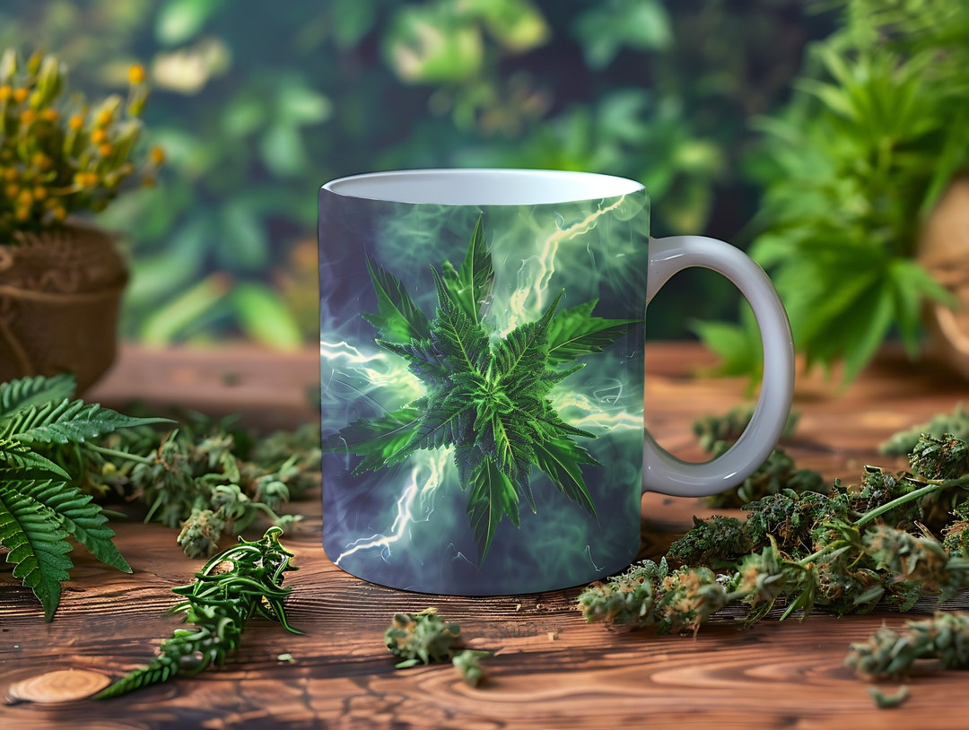 Marijuana Mug Wrap Design PNG, 11oz and 15oz Weed Mug Template, 420 ...