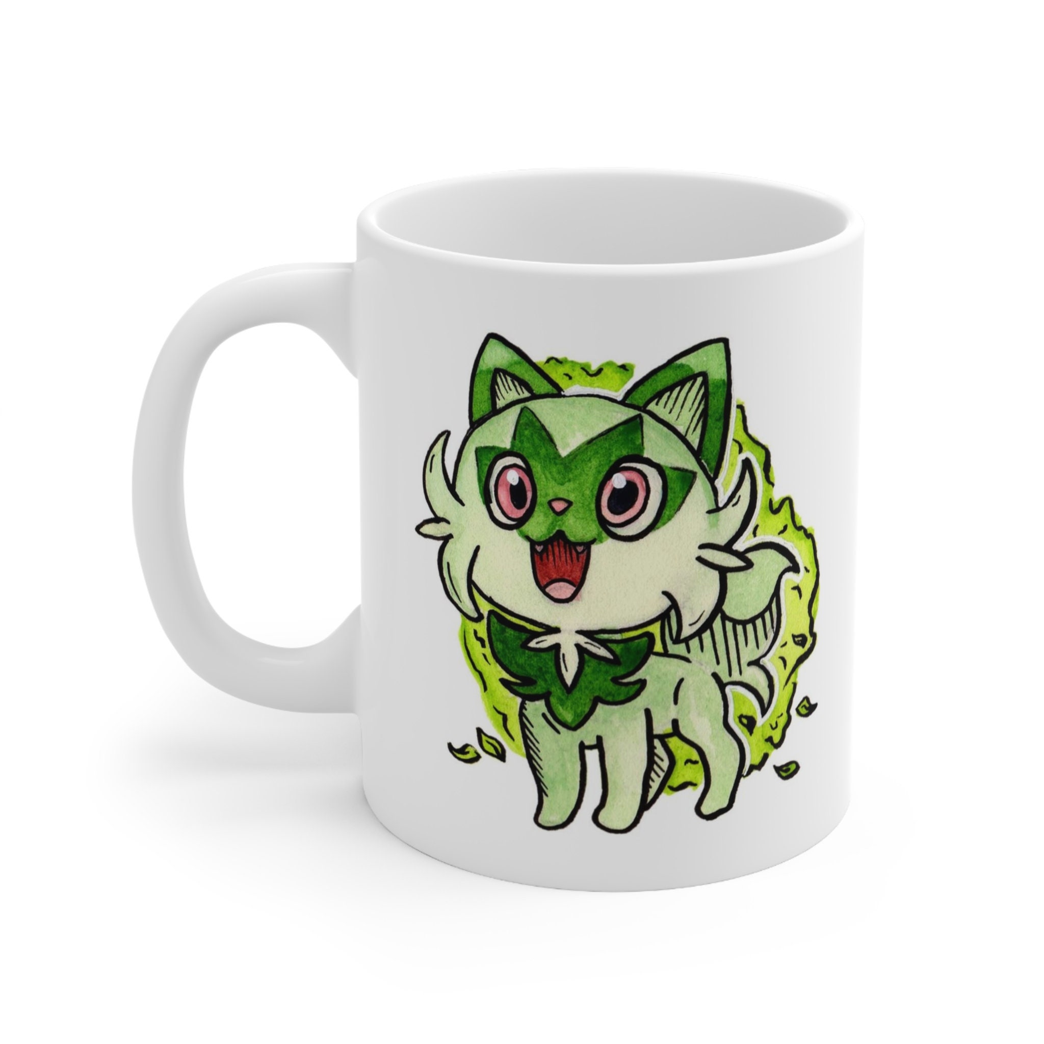 Sprigatito Mug, Pokémon Scarlet & Violet Mug, Pokémon Mug, Watercolor ...