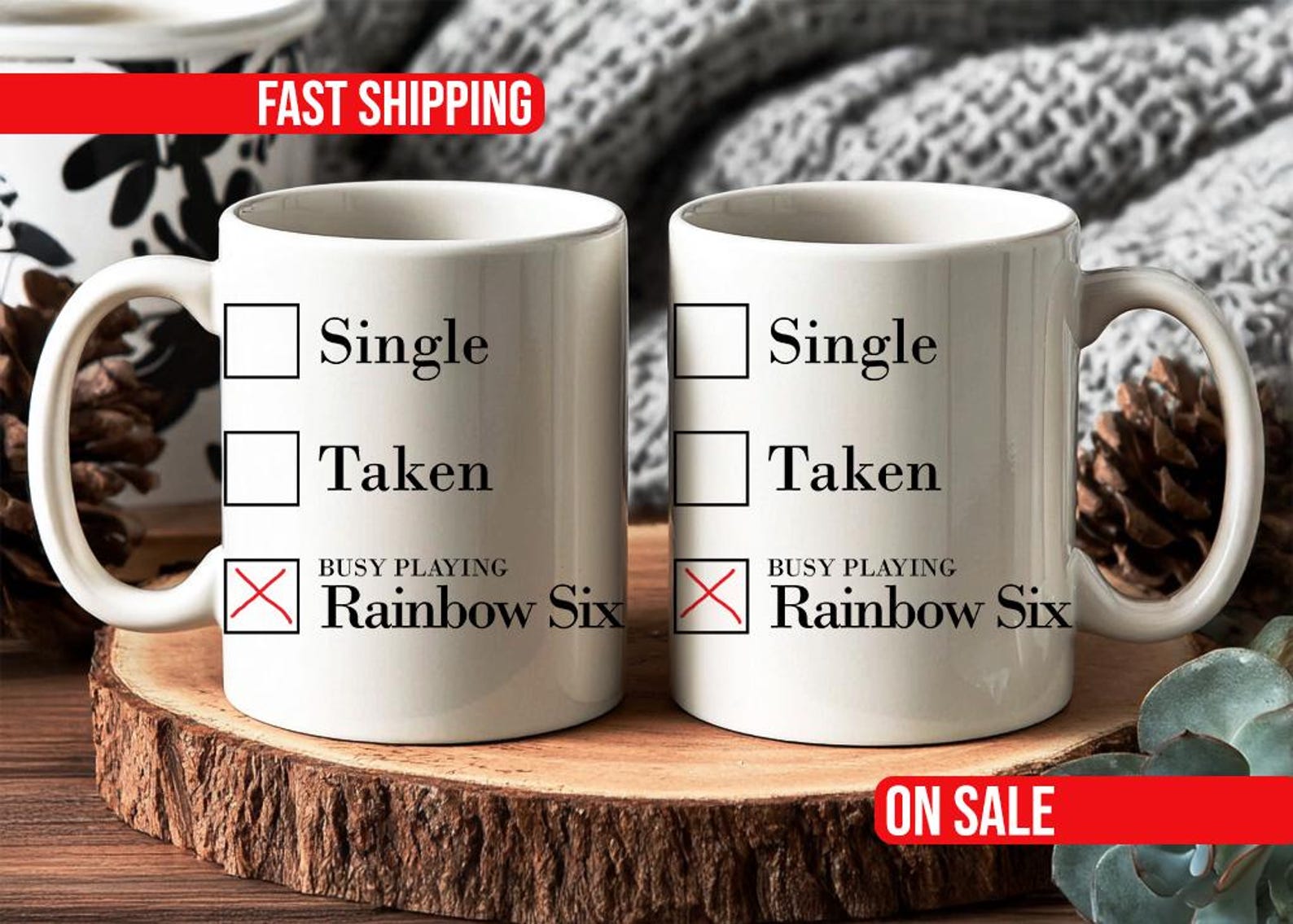 Busy Playing Rainbow Six Siege Mug, Funny Gamer Geek Mug, Busy Playing ...