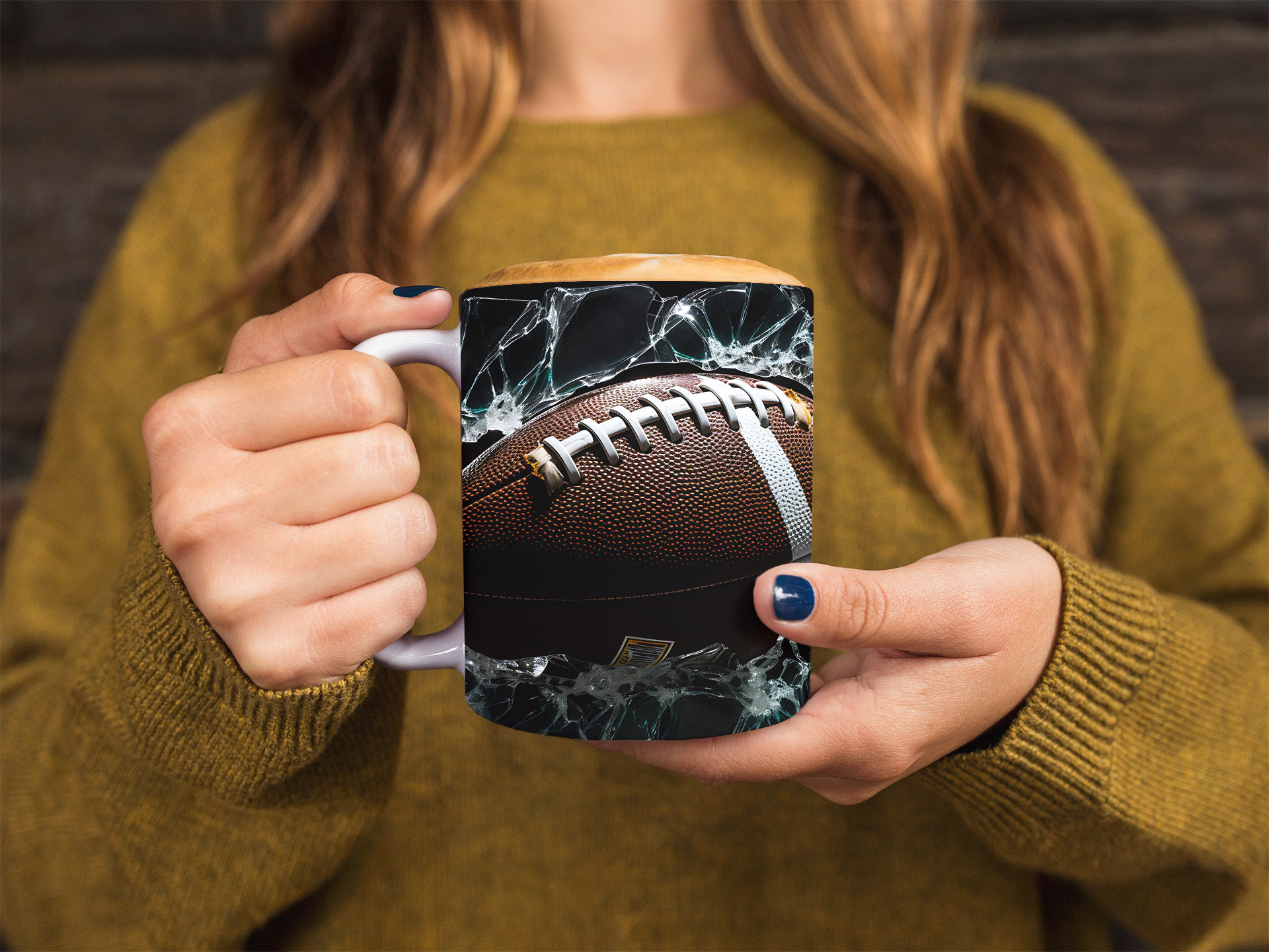3D American Football Mug Wrap Design Bundle, 3D Sports Mug Wrap Design ...