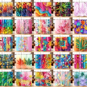 200+ Weed Variety Pack Tumbler Wrap Bundle, 20oz Weed Tumbler Wrap ...