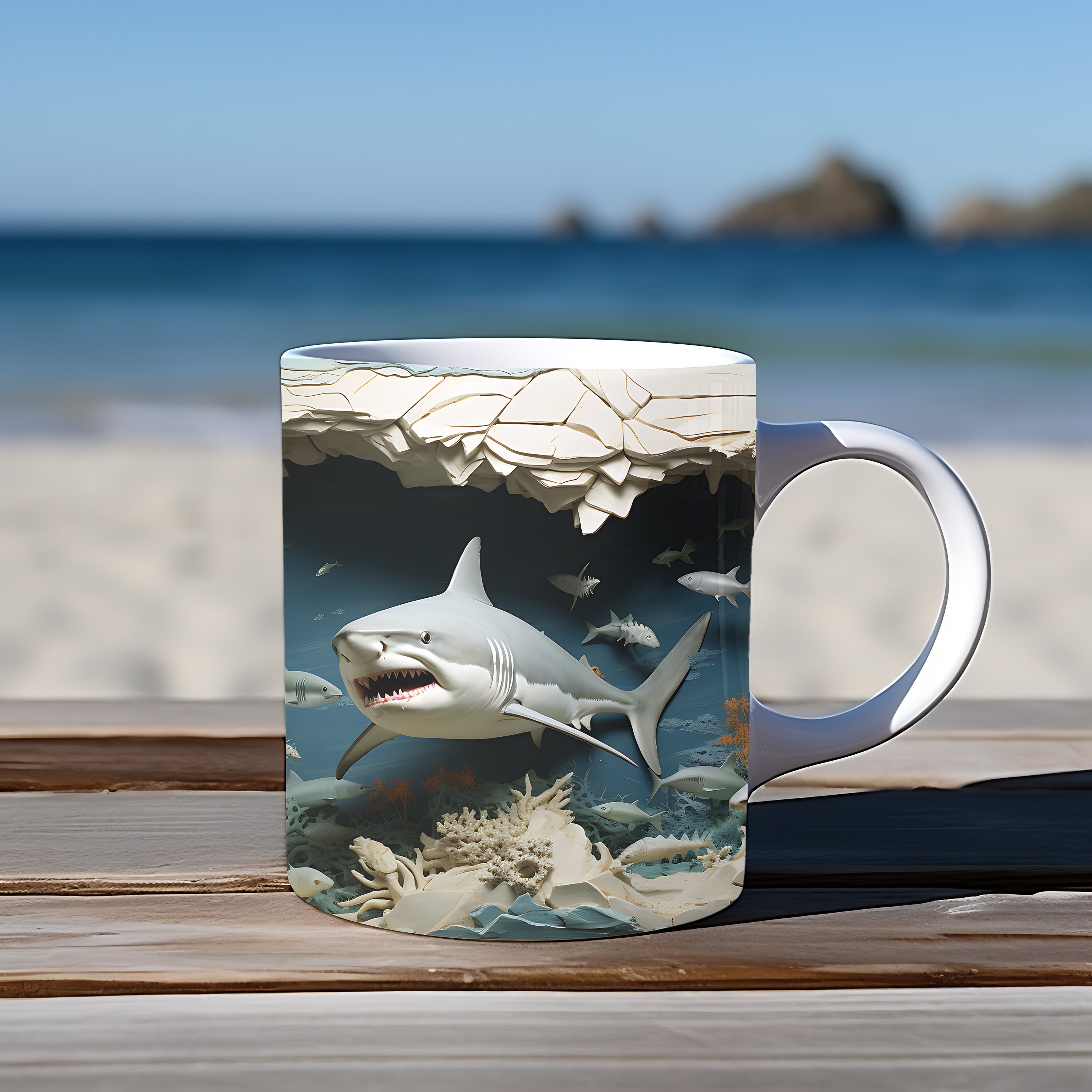 Fish Mug Wrap Bundle, Fishing Coffee Mug Wrap Sublimation Design, 11oz ...