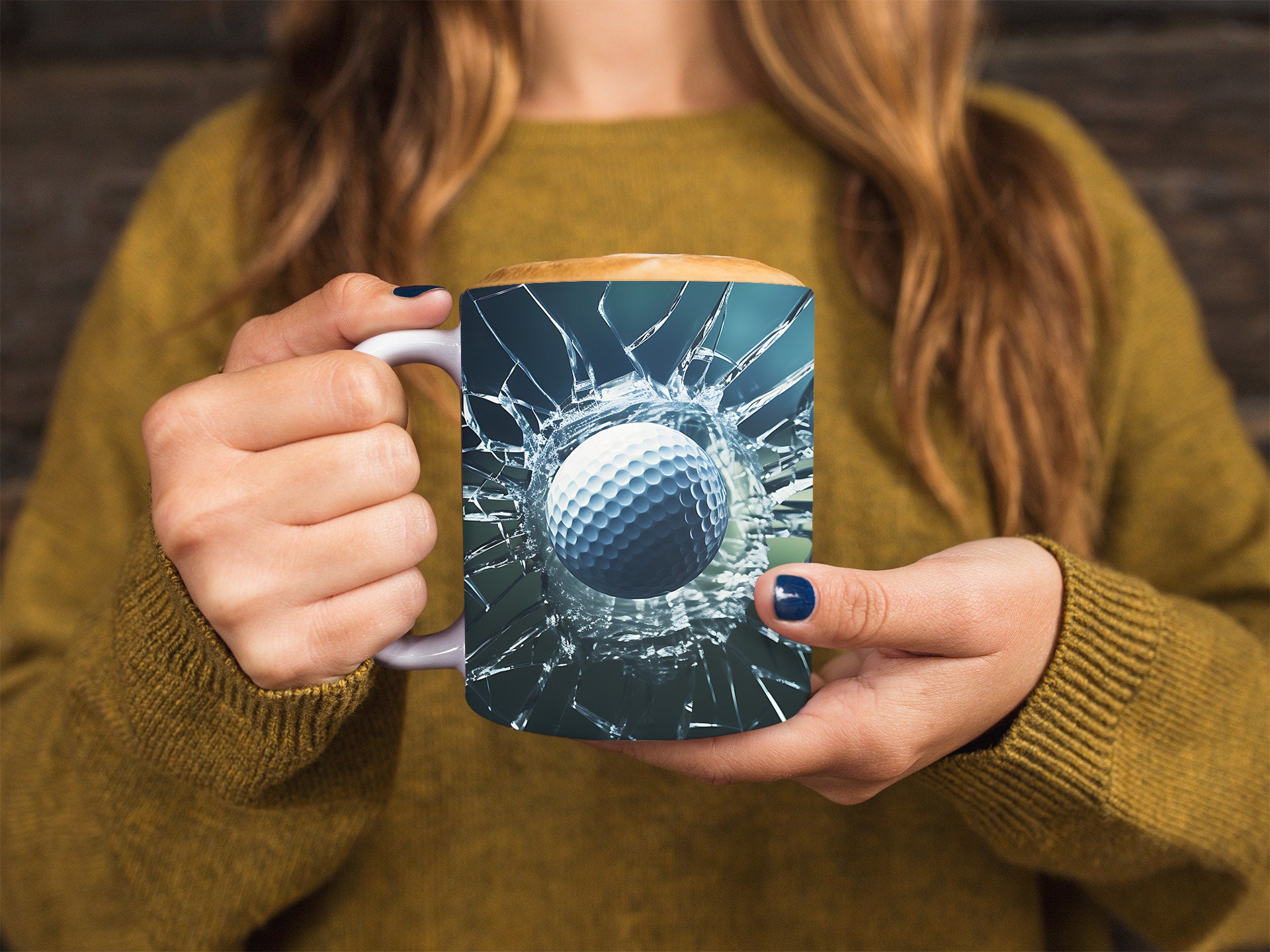 3D Golf Ball Mug Wrap Design Bundle, 3D Golfing Mug Wrap Design, 11oz ...