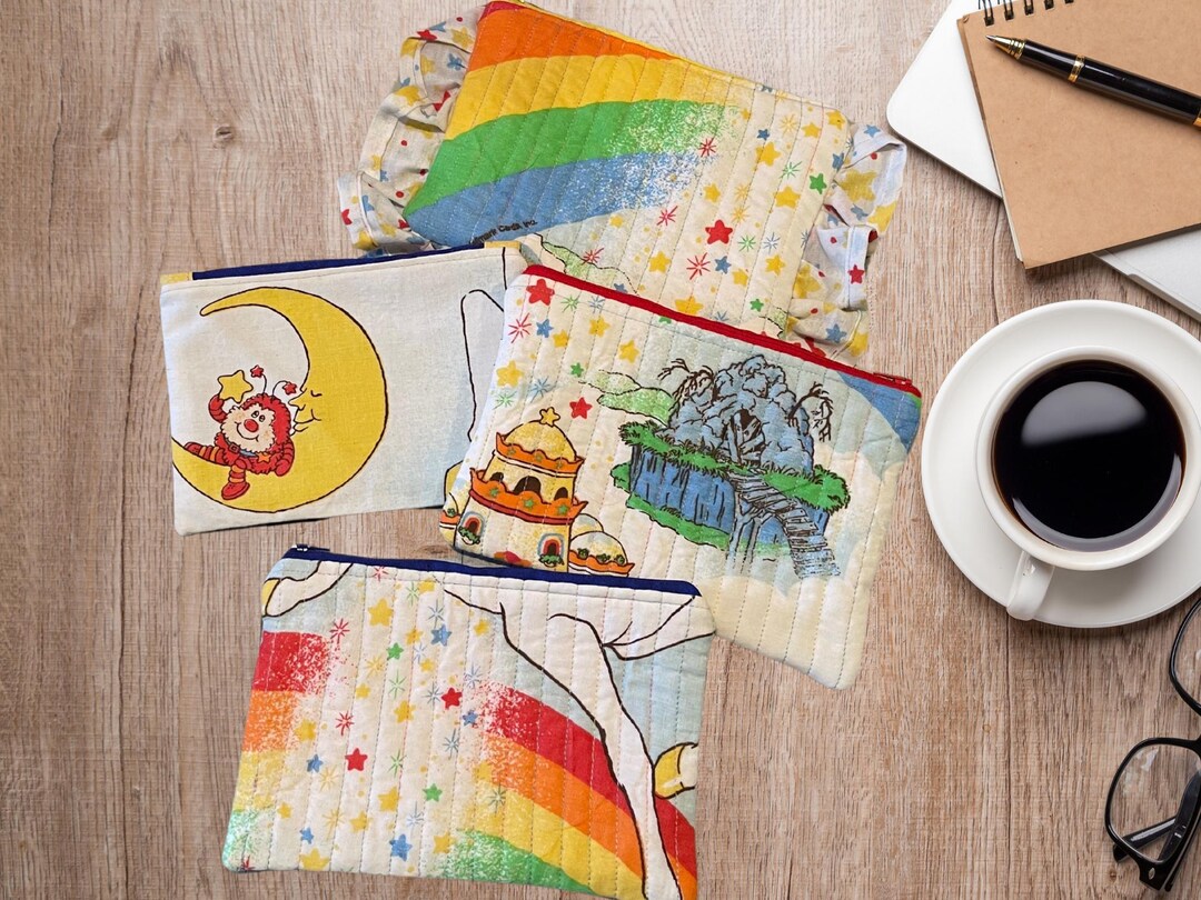 Rainbow Brite Zipper Wallet - Etsy