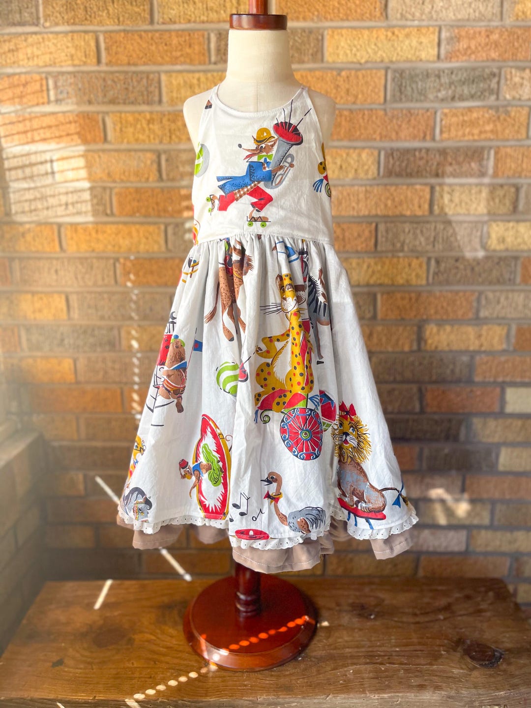 Circus Animal Dress for Girls Size 7 - Etsy