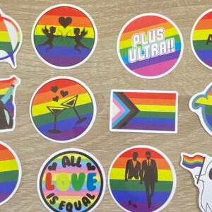 5-50 Pack LGBTQIA Pride Stickers for Laptops Skateboards - Etsy