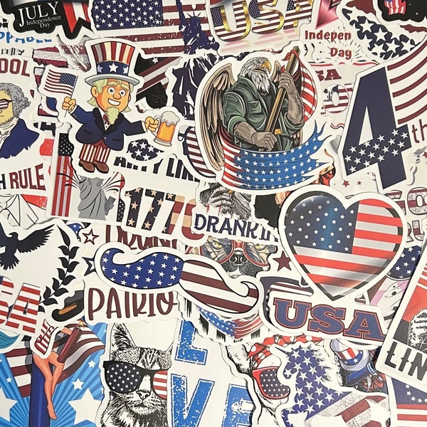 4th of July Stickers - Etsy
