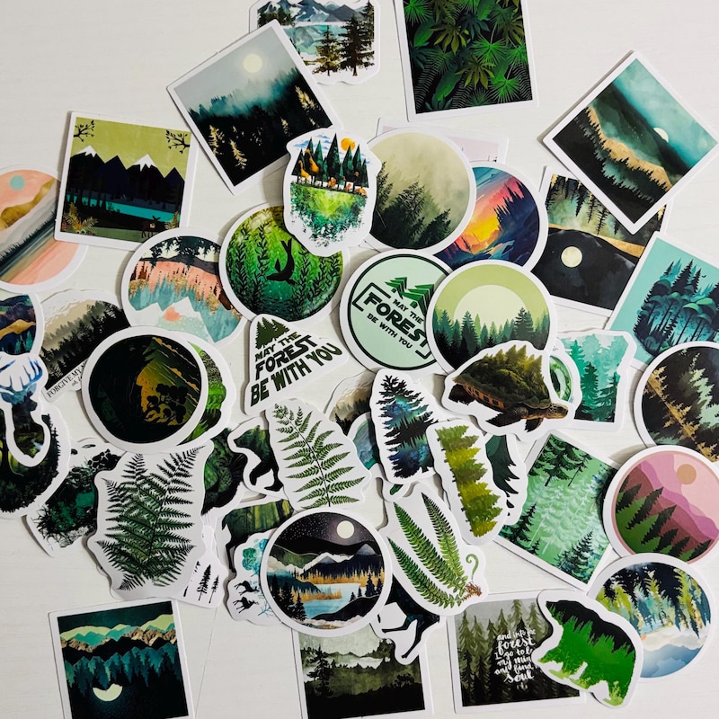 Nature Stickers - Etsy