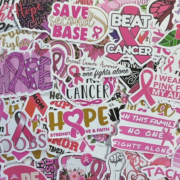 Breast Cancer Awareness Stickers - Etsy