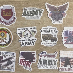 5-50 Pack Army, Military, Veteran Stickers for Laptops, Skateboards ...