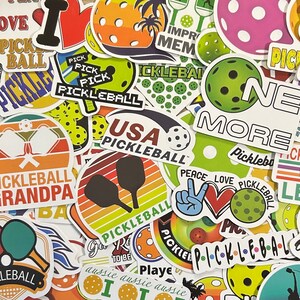 5-50 Pack Pickleball Stickers for Laptops, Skateboards, Phones, Rewards ...