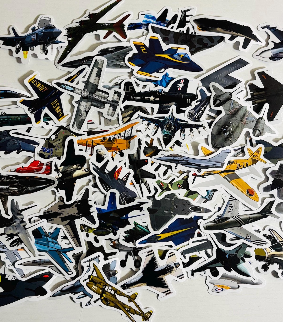 Airplane Jet Stickers Pack of 10, 20 or 50 Decals for Planners ...
