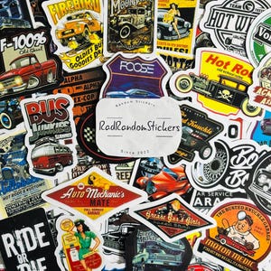 Hot Rod Car Stickers, Classic Automotive Decals, Planner Embellishments ...