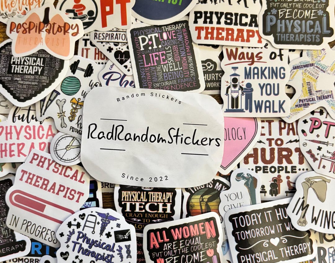 Small Physical Therapy Stickers for Laptops, Skateboards, Phones ...