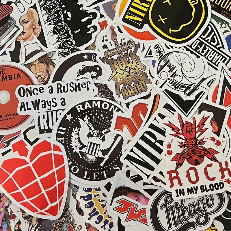 Rock Band Stickers - Etsy