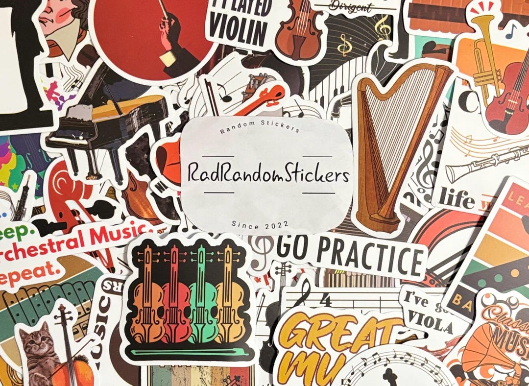 Music Themed Stickers for Laptops, Skateboards, Phones, Rewards, Kids ...