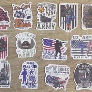 5-50 Pack Army, Military, Veteran Stickers for Laptops, Skateboards ...