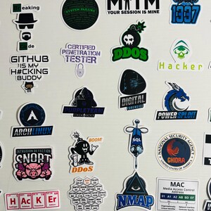 Computer, Hacker Themed Stickers Pack of 10, 20 or 50 Decals for ...