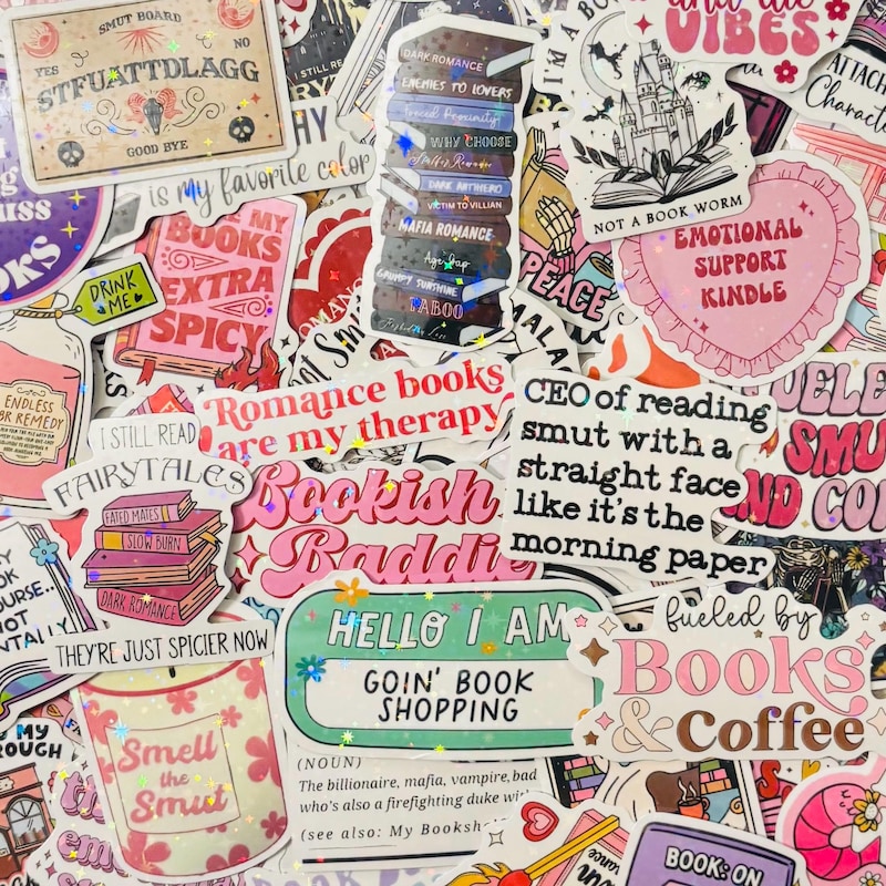 Book Decals for Journal - Etsy