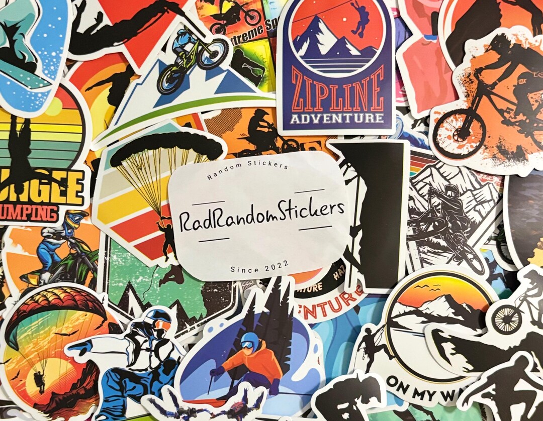 Outdoor Sport Stickers Pack of 50 Decals for Planners, Journals ...