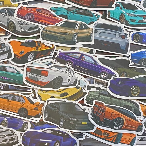 Vintage Car Stickers - Etsy